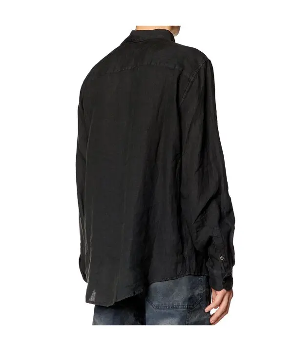DIESEL® S-emil Logo Embroidered Shirt