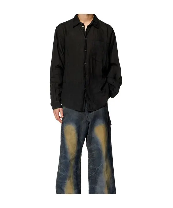 DIESEL® S-emil Logo Embroidered Shirt