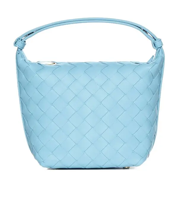 Bottega Veneta Mini Candy Wallace Shoulder Bag - Light Blue