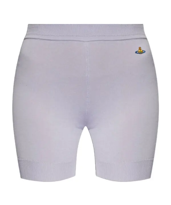 VIVIENNE WESTWOOD Logo-embroidered Shorts - Gray