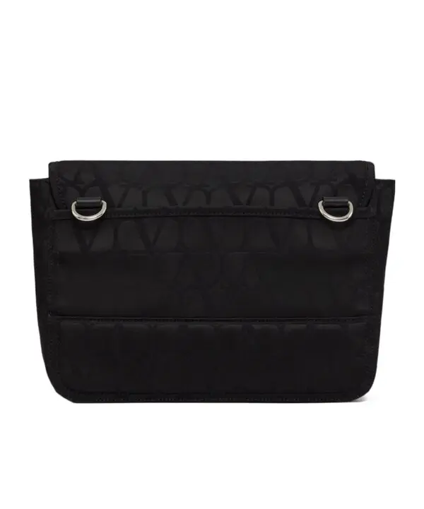Valentino Garavani Toile Iconographe Buckled Shoulder Bag