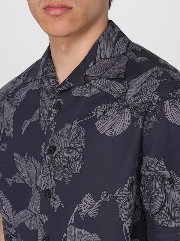 Neil Barrett Floral-print Bowling Shirt