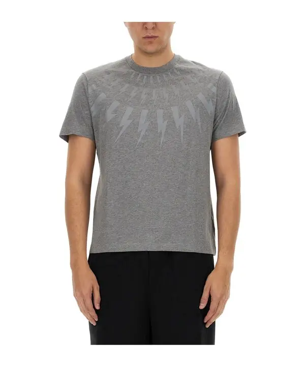 Neil Barrett Fairisle Thunderbolt T-shirt