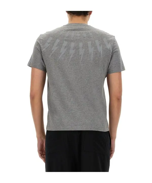 Neil Barrett Fairisle Thunderbolt T-shirt