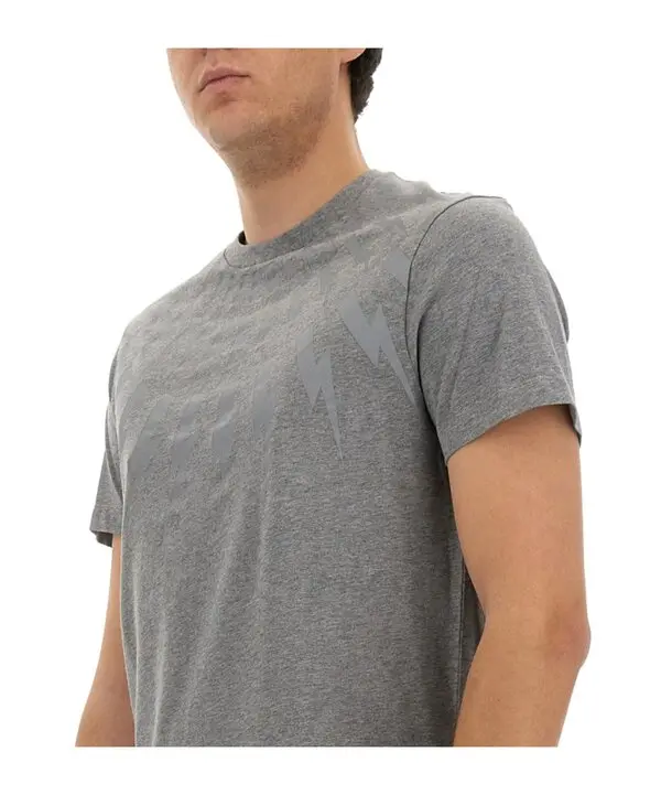 Neil Barrett Fairisle Thunderbolt T-shirt