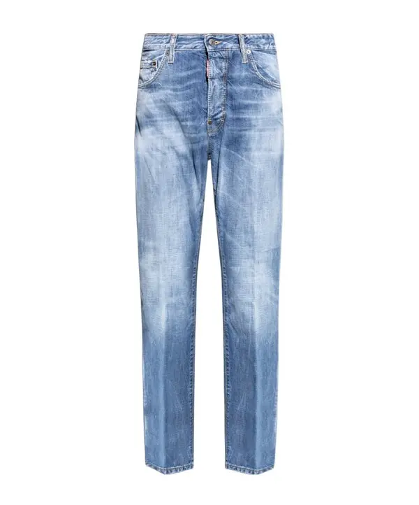 Dsquared2 Washed Straight-leg Jeans