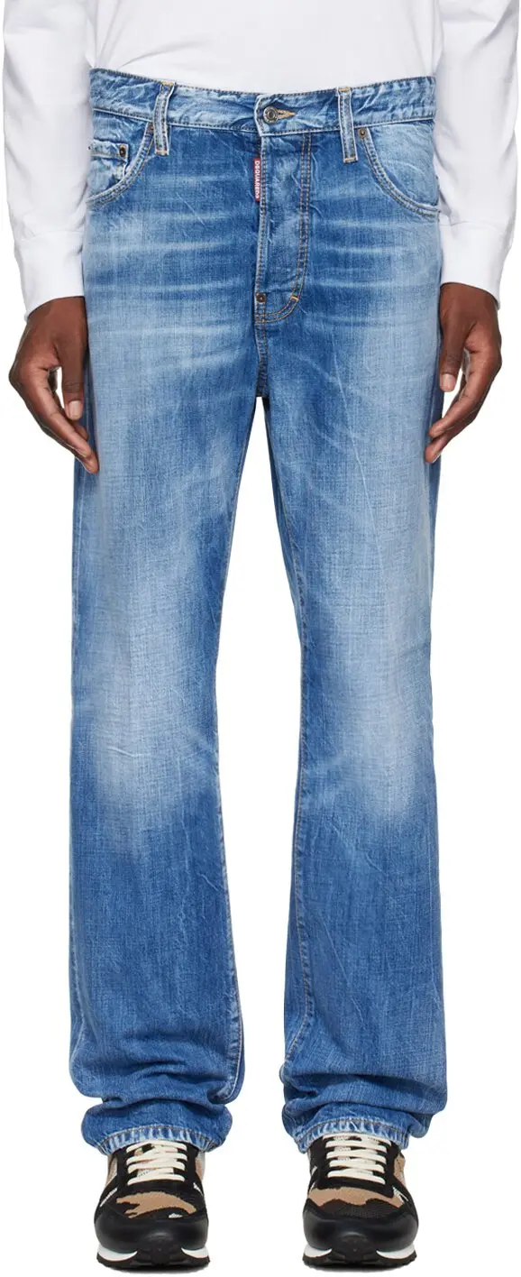Dsquared2 Washed Straight-leg Jeans
