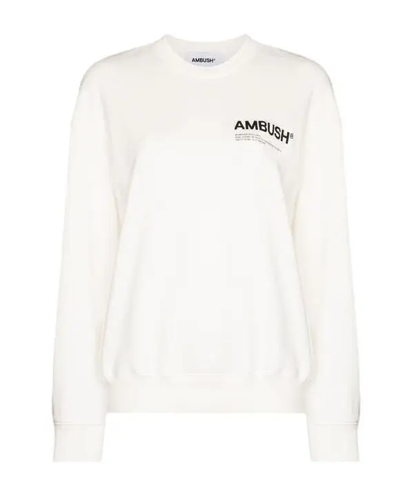 AMBUSH Logo Printed Crewneck Sweatshirt