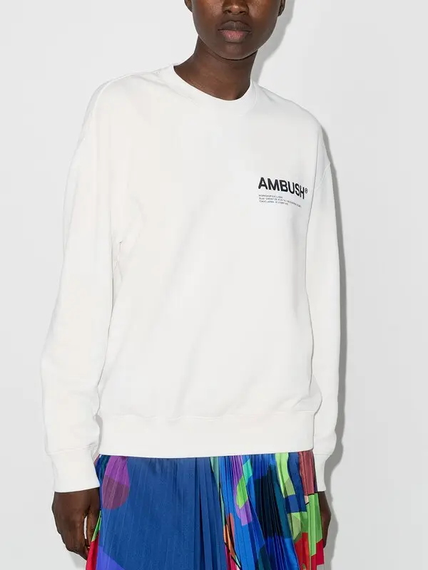 AMBUSH Logo Printed Crewneck Sweatshirt