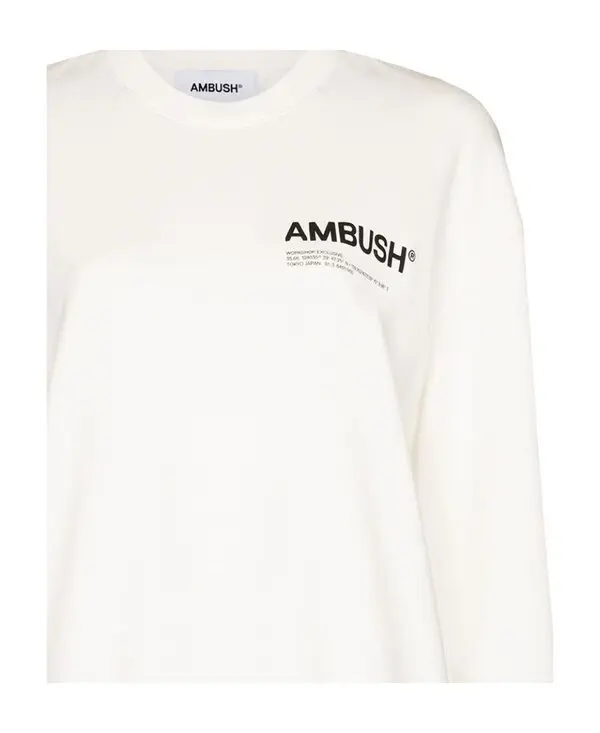 AMBUSH Logo Printed Crewneck Sweatshirt