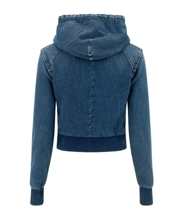 DIESEL® Denim Cropped Hoodie