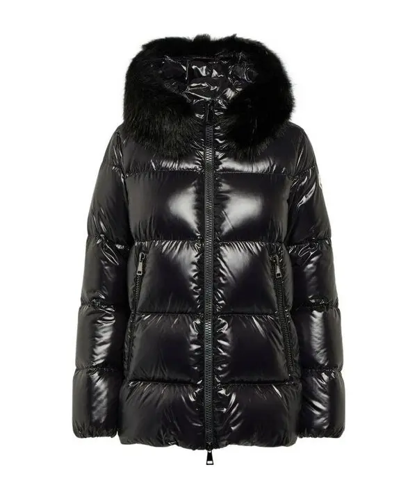 Moncler Laiche Hooded Padded Jacket - Black