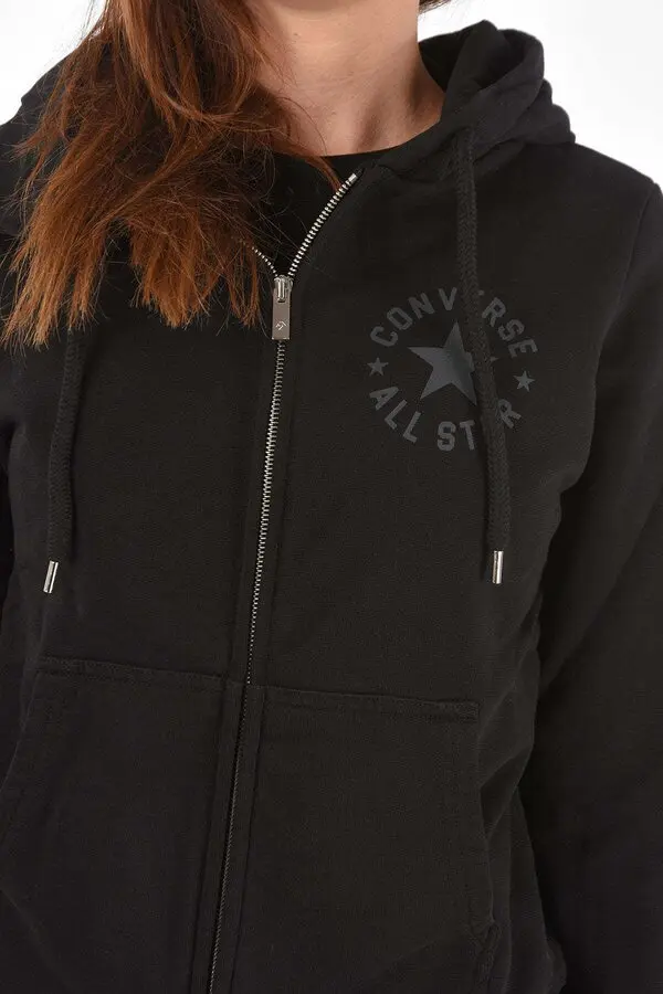 CONVERSE Logo-print Zip-up Hoodie