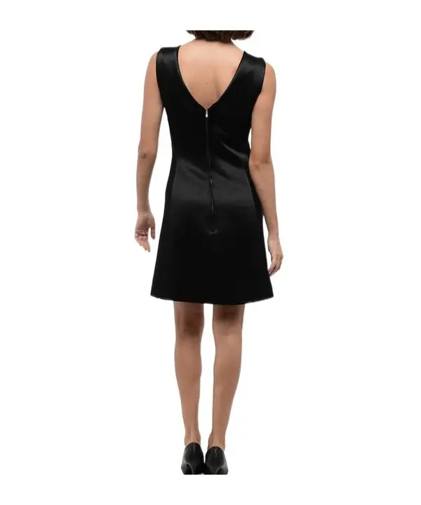 JIL SANDER Draped-neckline Zip-fastening Mini Dress
