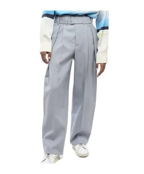 JIL SANDER Double-pleated Belted Wide-leg Trousers