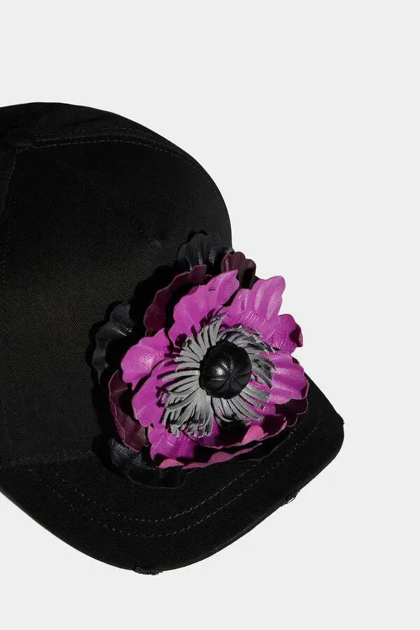 Dsquared2 Floral-appliqué Baseball Cap
