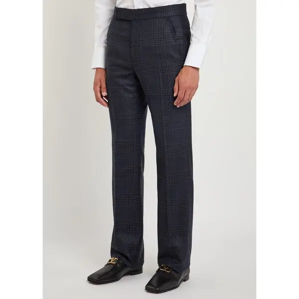 TOM FORD Check Straight-leg Trousers