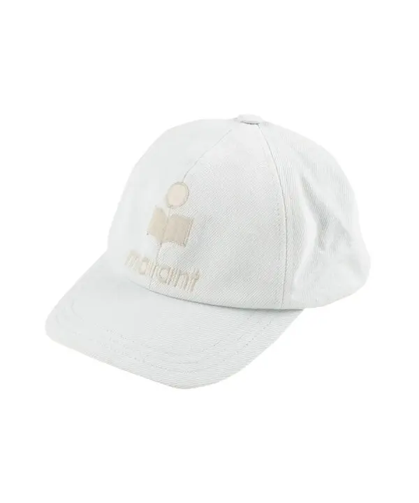 Isabel Marant Étoile Minimalist Solid-color Denim Baseball Cap - White