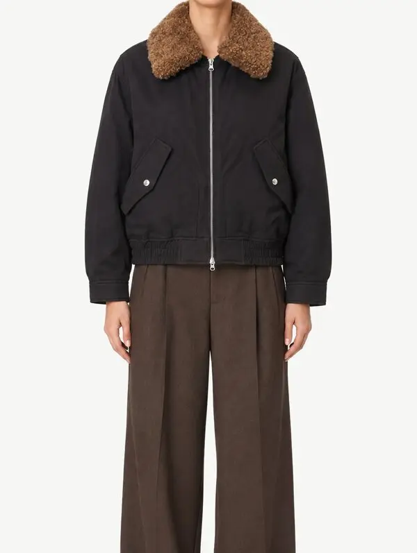 DUNST Long-sleeved, Zippered Padded Jacket