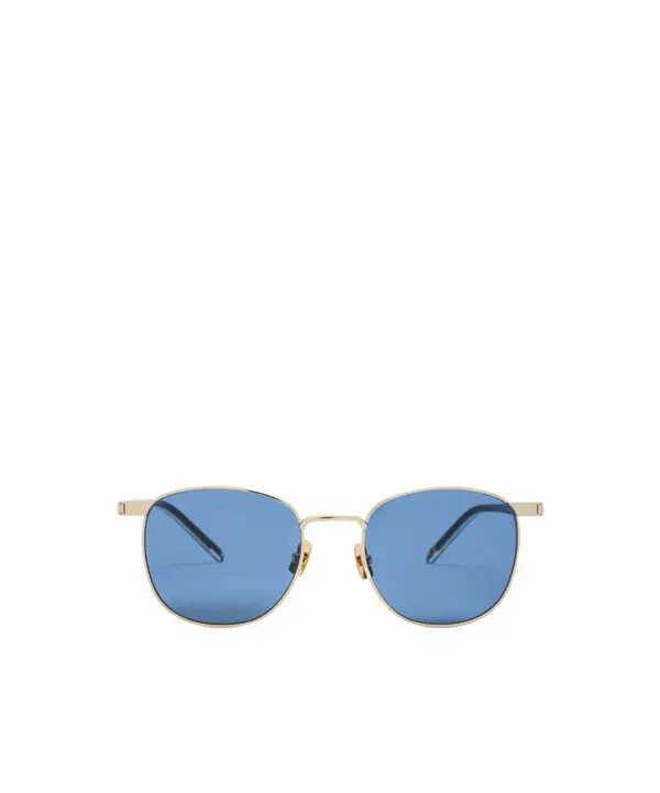 Saint Laurent Thin-frame Square Sunglasses - Blue