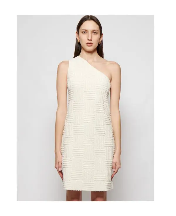 Bottega Veneta Logo One-shoulder Dress