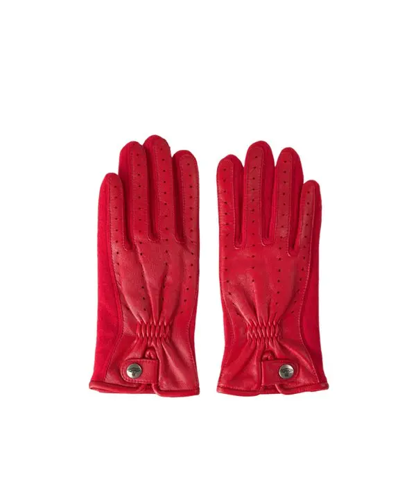 VIVIENNE WESTWOOD Patchwork Leather Gloves - Red
