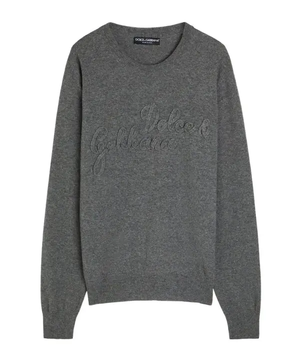 Dolce & Gabbana Pure Wool Sweatshirt - Gray