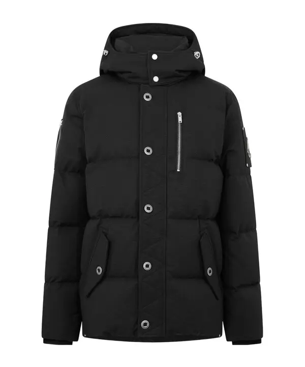 Moose Knuckles Hooded Seam-extended Jacket - Black
