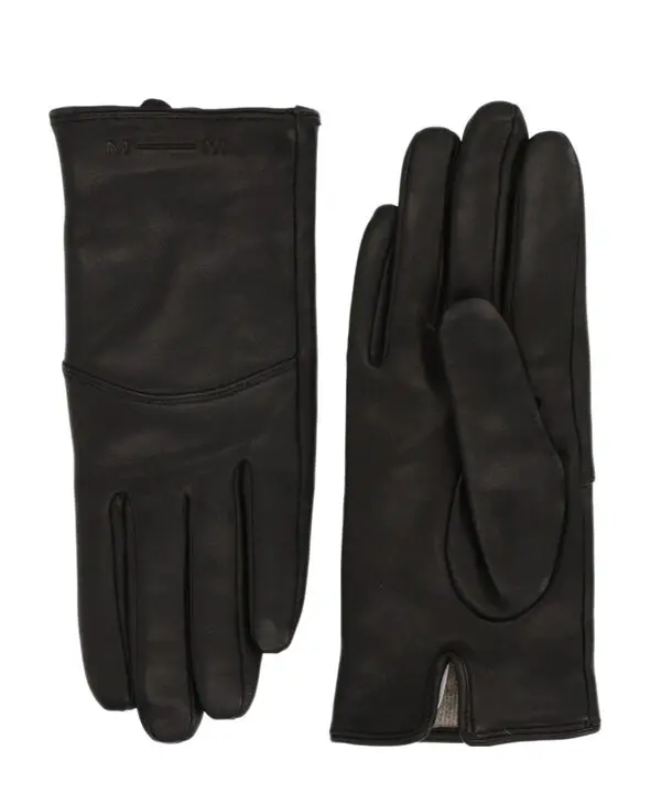 Max Mara Minimalist Leather Gloves - Black