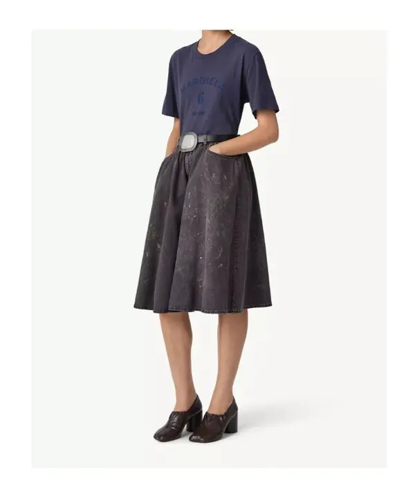 MAISON MARGIELA Wide Denim Skirt