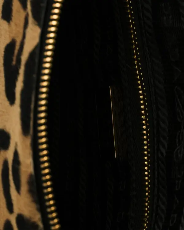 Prada Small Printed Calf Hair Shoulder Bag