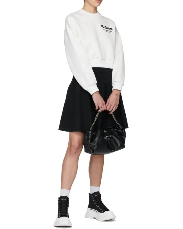 Alexander McQueen Logo Print Crewneck Sweatshirt