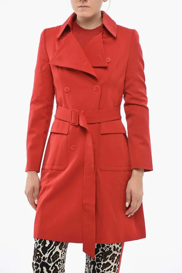 Stella McCartney Erika Lined Trench Coat - Red