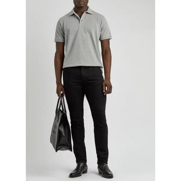 Saint Laurent Short-sleeve Polo Shirt