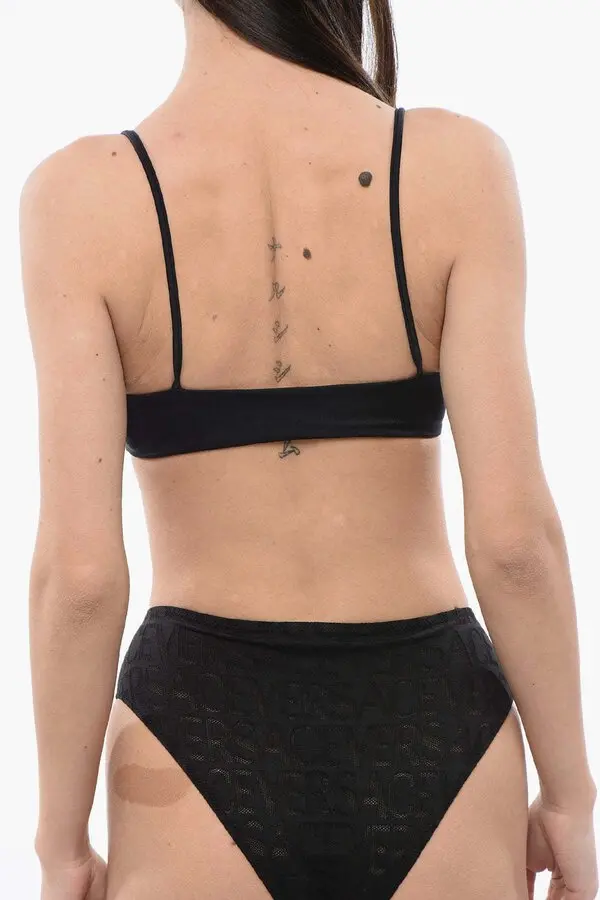 Dsquared2 Contrast Logo Bikini Top