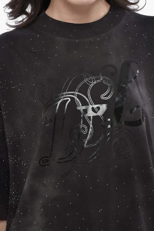 DIESEL® T-super All-over Rhinestone T-shirt