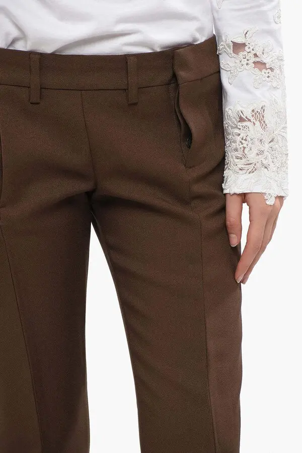 Dsquared2 High-waisted Slim-cut Trousers
