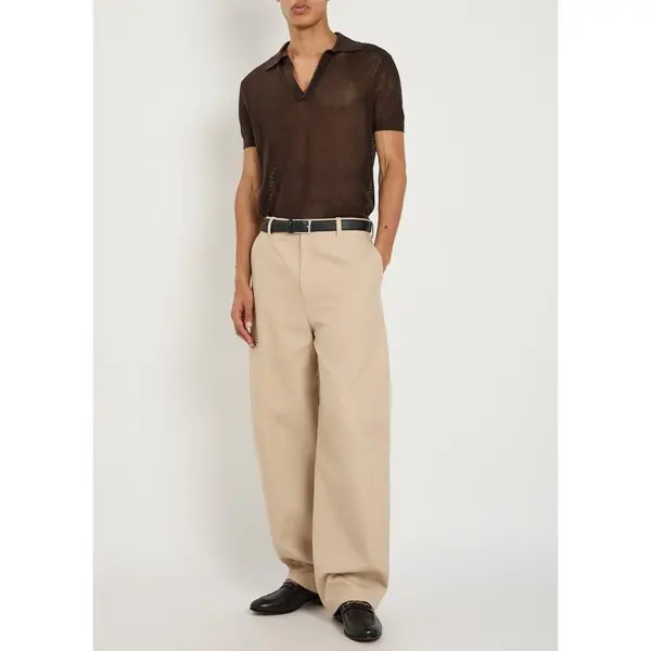 TOM FORD Mesh Knit Polo Top