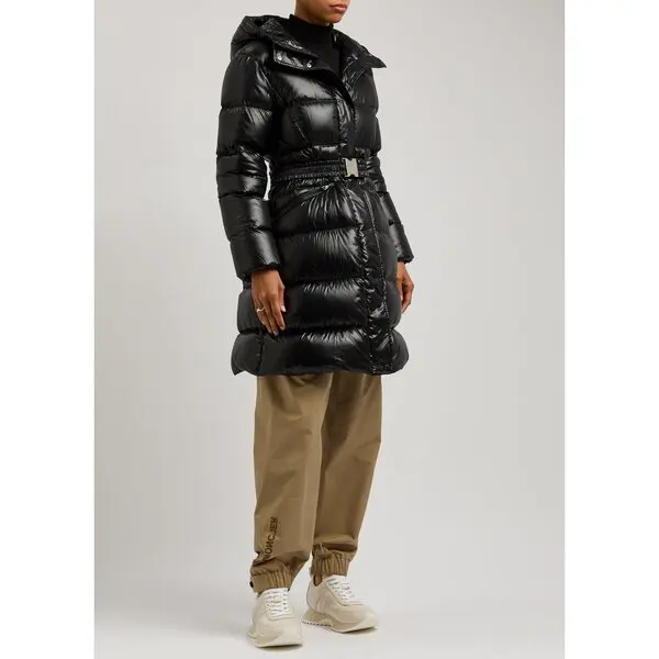 Moncler Hooded Mid-length Down Coat