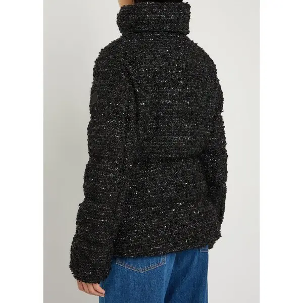 Moncler Urbel Wool Slim-fit Short Puffer Jacket