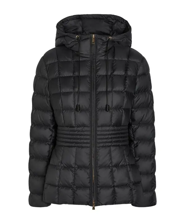 Moncler Hooded Quilted Down Jacket - Black