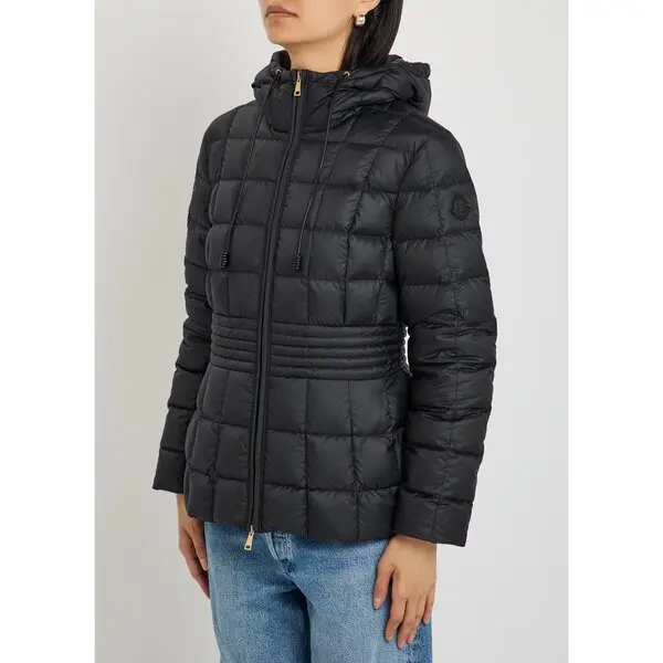 Moncler Hooded Quilted Down Jacket - Black