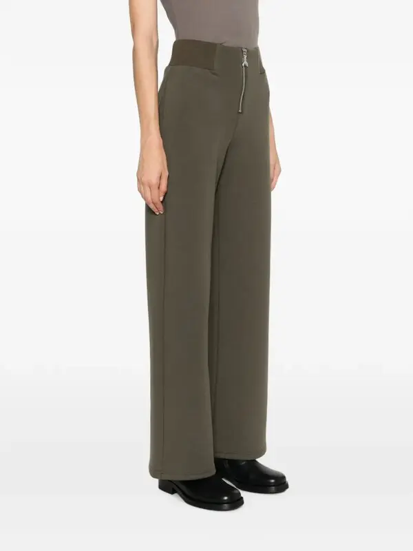Patrizia Pepe Wide-leg Trousers With A Zip Fastening