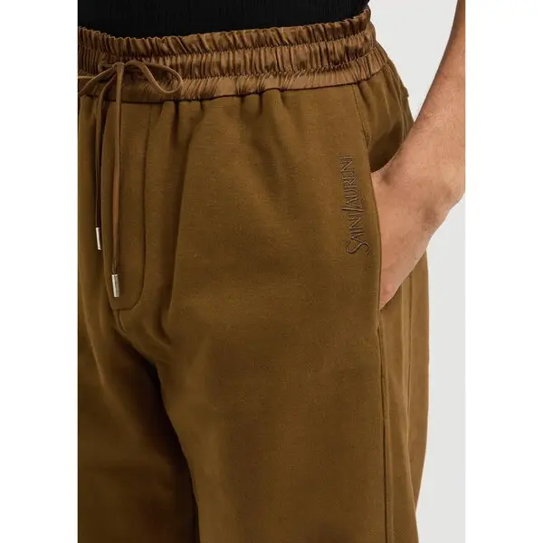 Saint Laurent Elastic Waist Straight-leg Pants