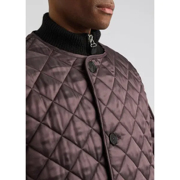 JIL SANDER Quilted Cape-style Coat