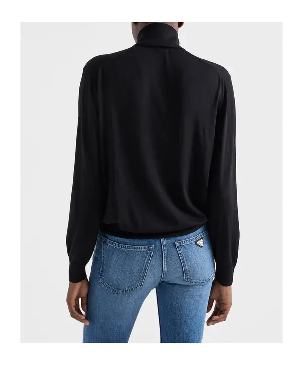 Prada Worsted Wool Turtleneck Sweater