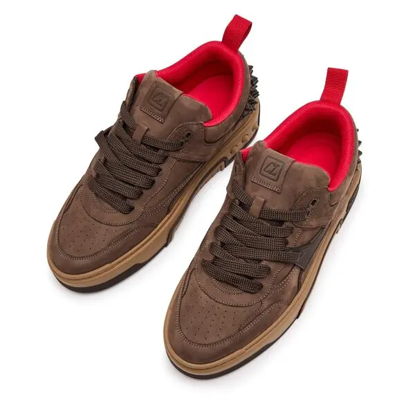CHRISTIAN LOUBOUTIN Suede Thick-soled Casual Sneakers