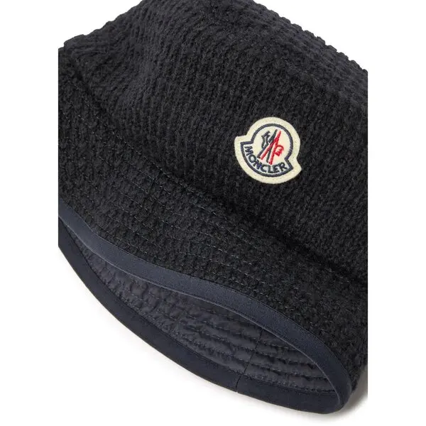 Moncler Dark Textured Bucket Hat
