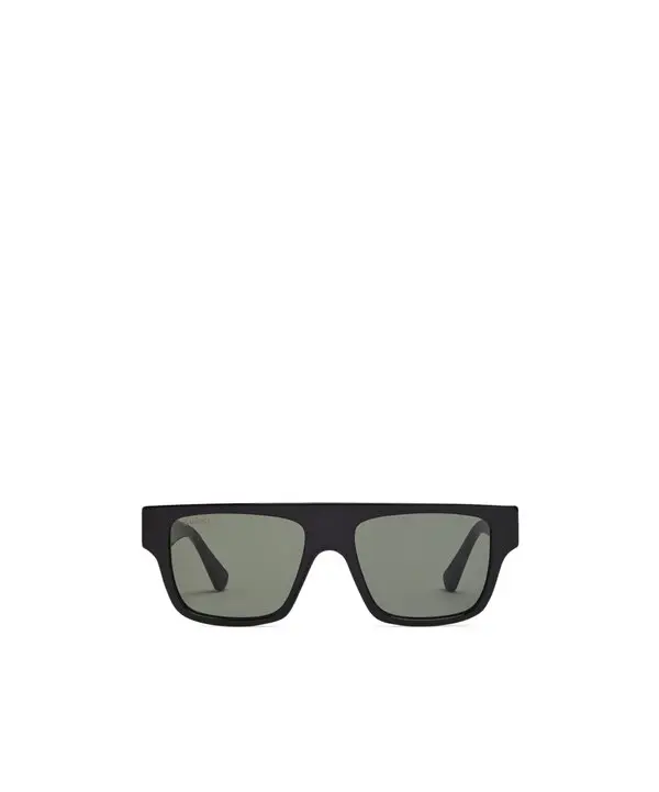 Gucci Flat-top Rectangular Sunglasses - Gray
