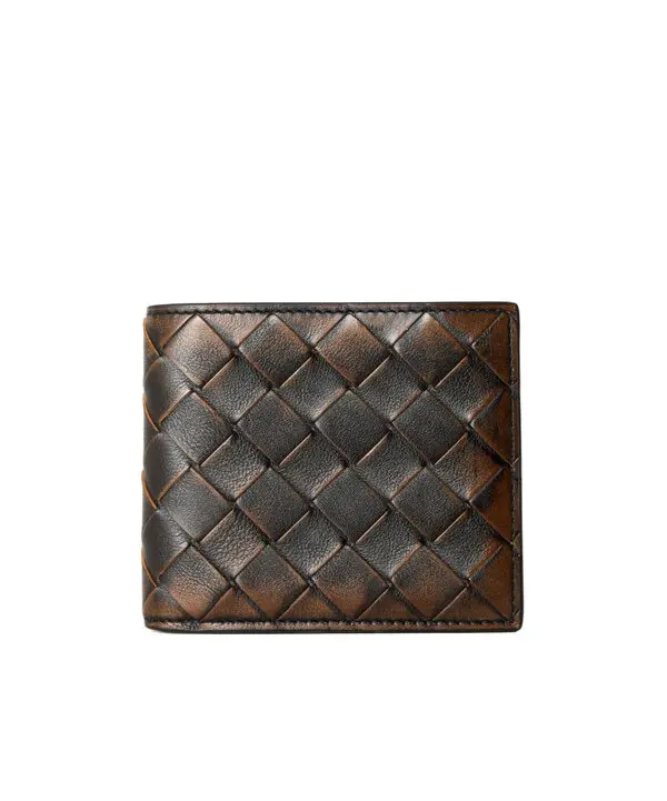 Bottega Veneta Woven Bifold Wallet - Black